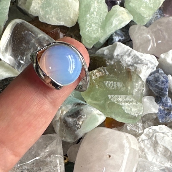 Alquimia | Jewelry | Blue Moonstone Victorian Ringmanifesting Intuition ...